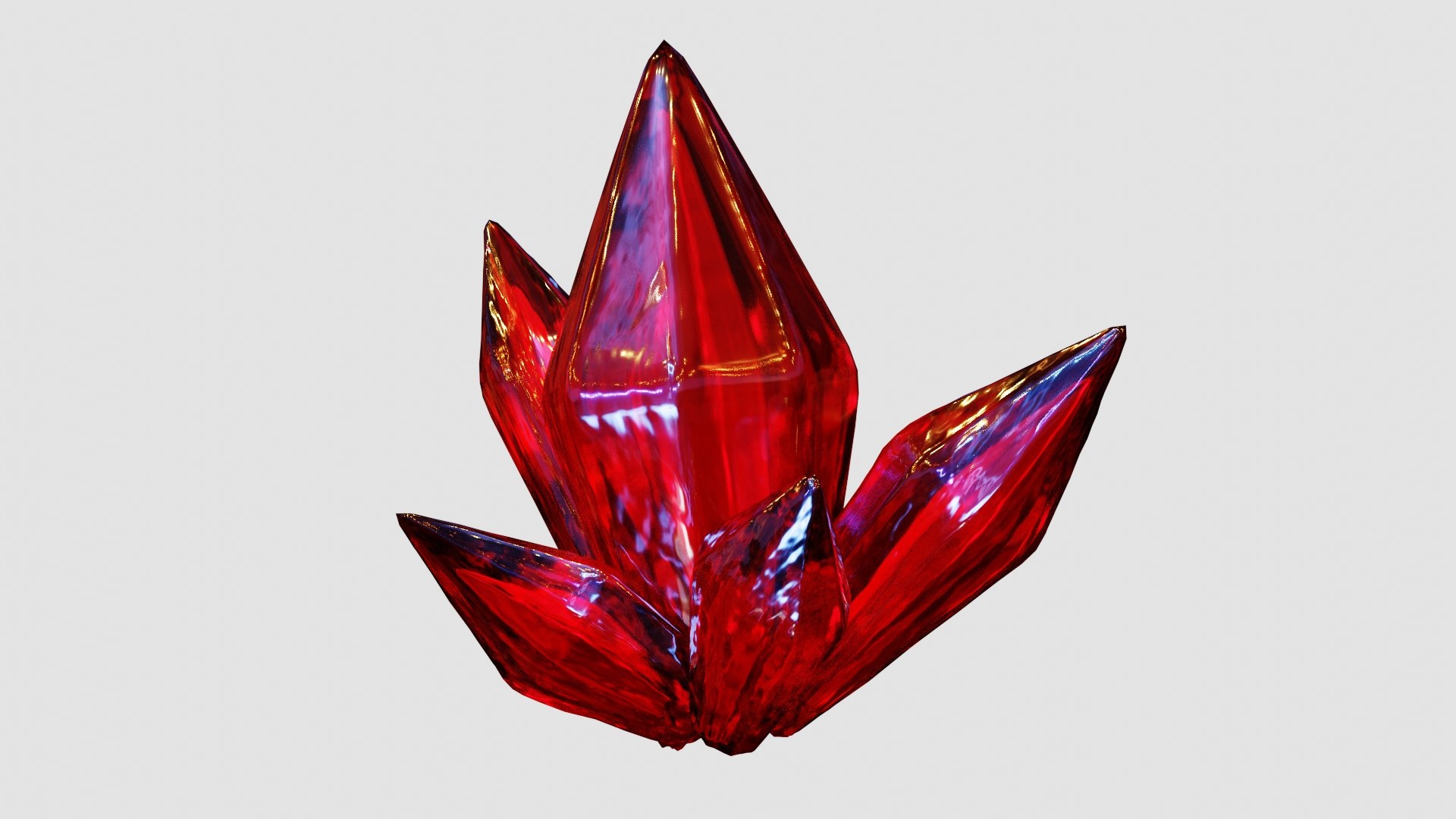 Red Crystal 3D - TurboSquid 1844661