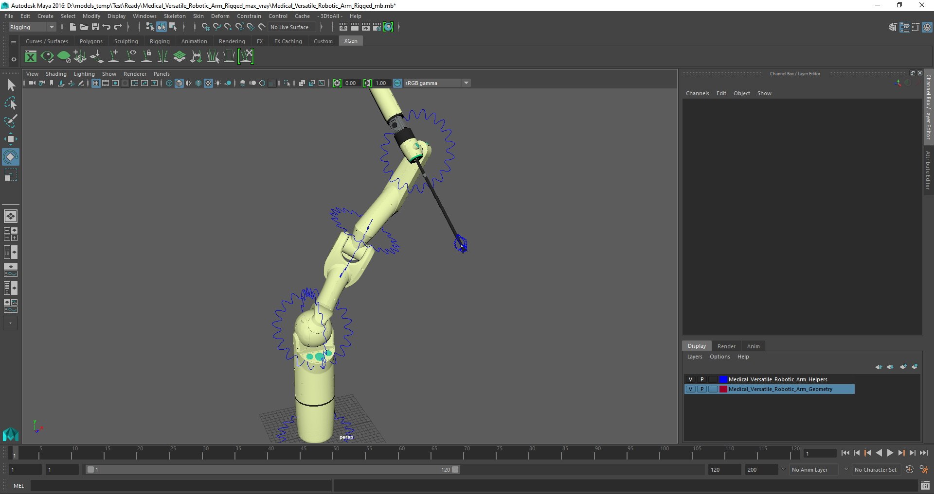 Medical Versatile Robotic Arm Rigged For Maya 3D - TurboSquid 1862367