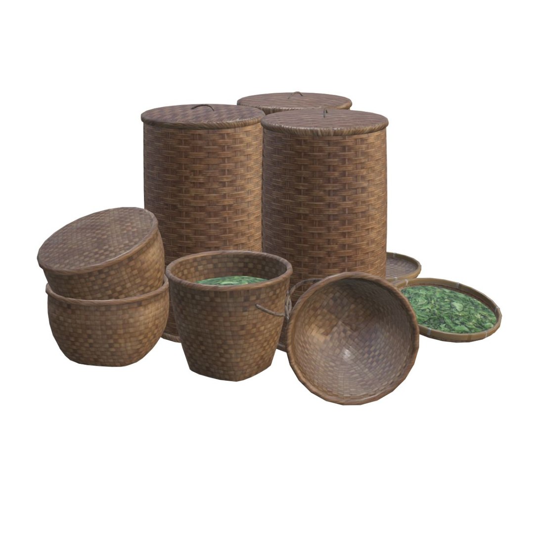 Low Poly Basket Collection 3D Model 3D Model - TurboSquid 2298935