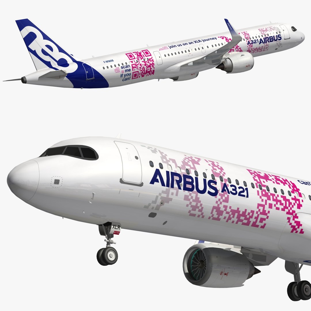Airbus A321Neo XLR 3D model - TurboSquid 2103786