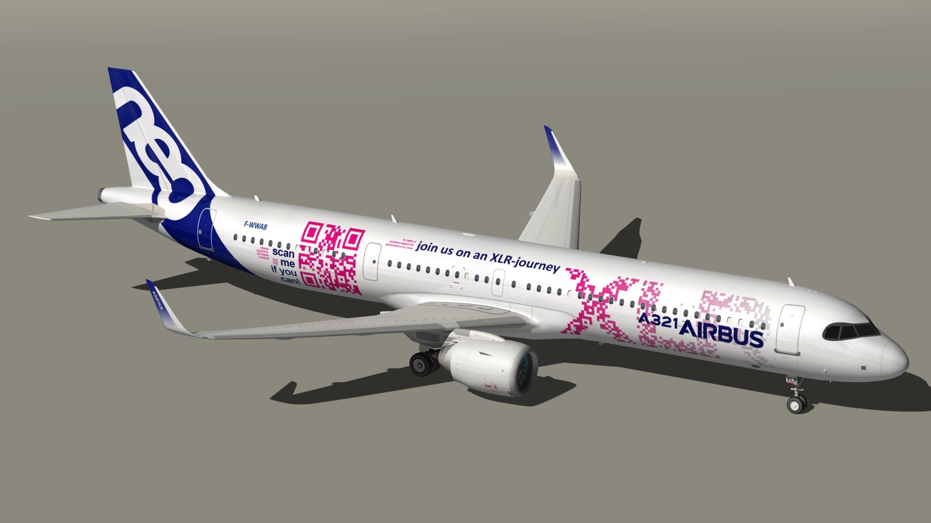 Airbus A321Neo XLR 3D Model - TurboSquid 2103786