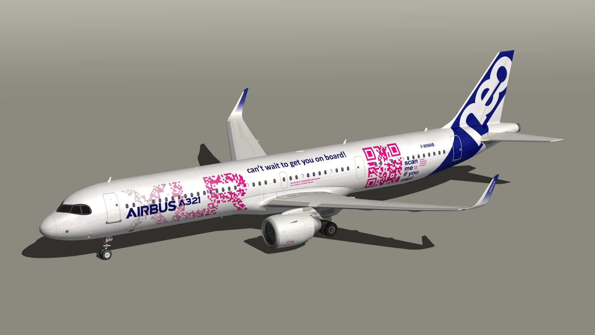 Airbus A321Neo XLR 3D Model - TurboSquid 2103786