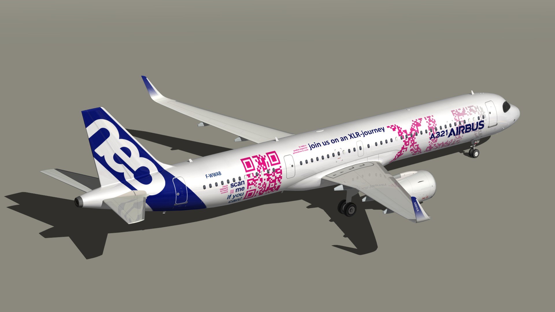 Airbus A321Neo XLR 3D Model - TurboSquid 2103786