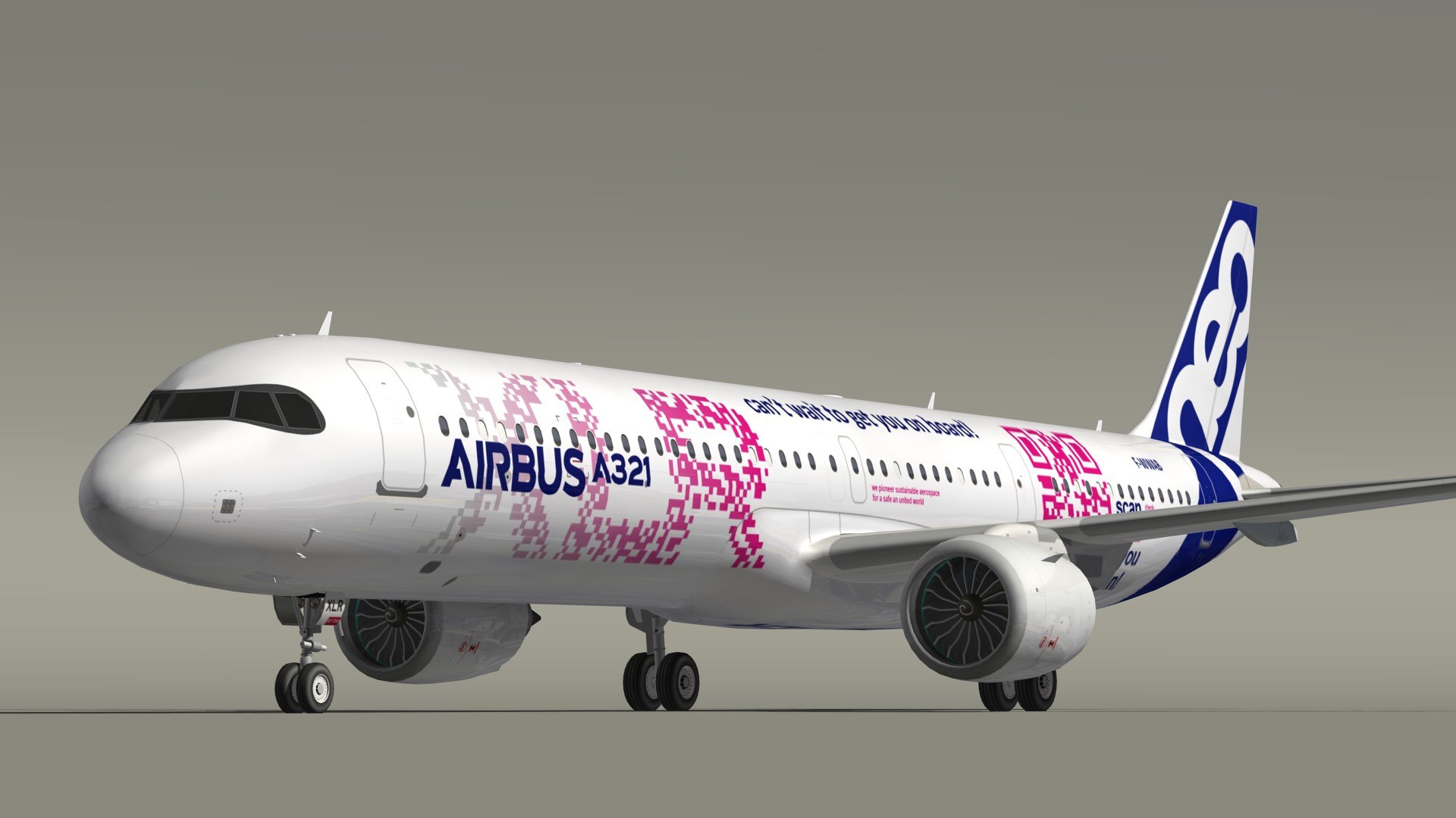 Airbus A321Neo XLR 3D Model - TurboSquid 2103786
