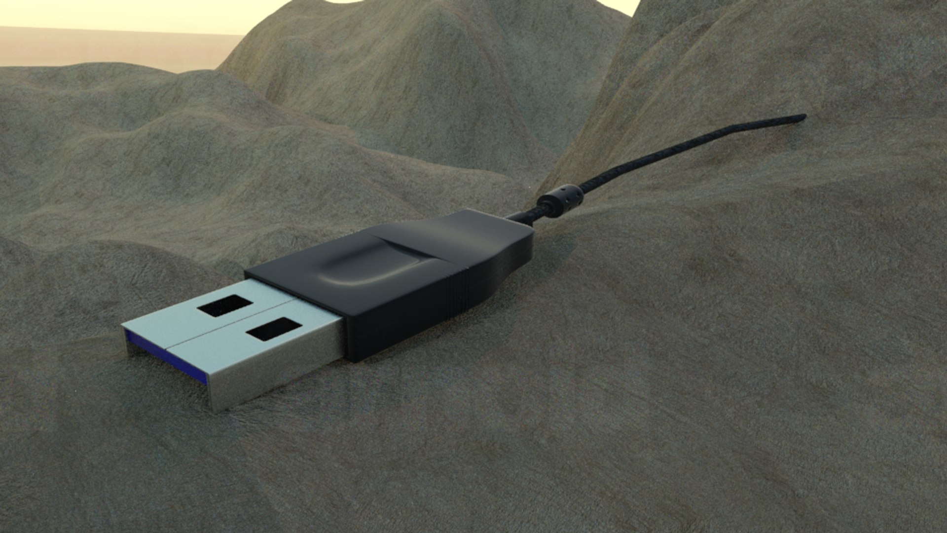 Free Obj Model Usb Cable
