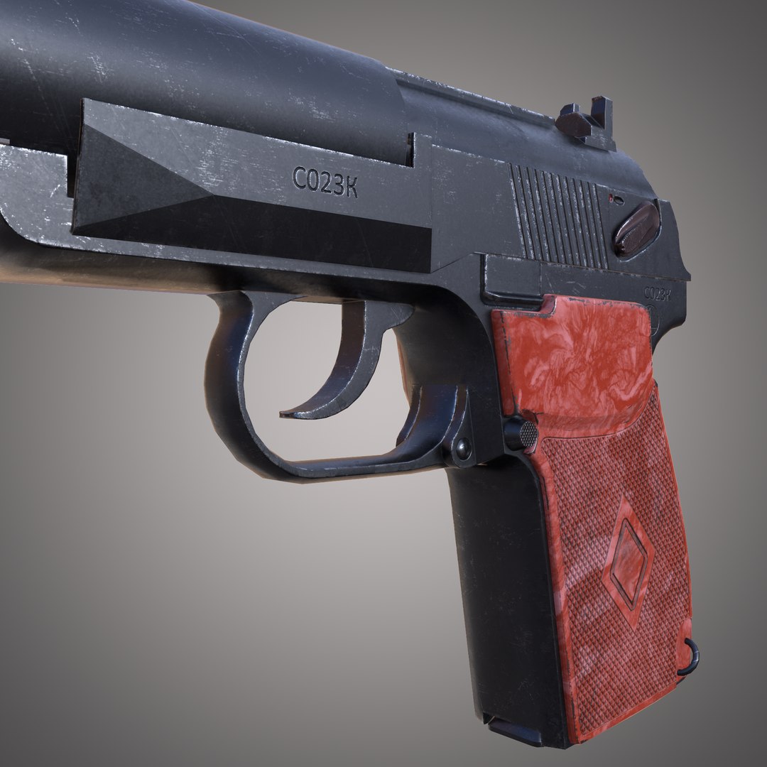 pb silent pistol makarov obj