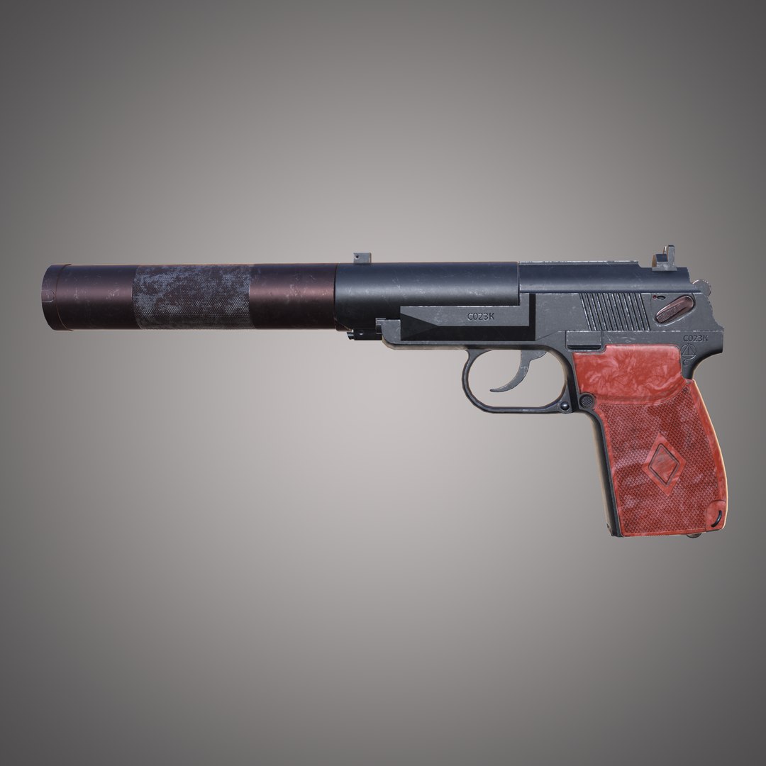 pb silent pistol makarov obj