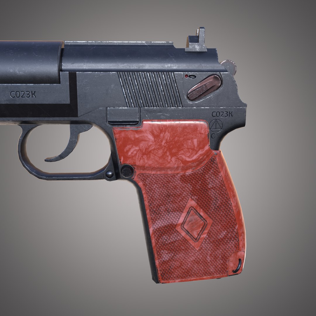 pb silent pistol makarov obj