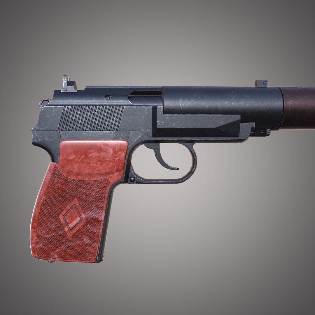 pb silent pistol makarov obj