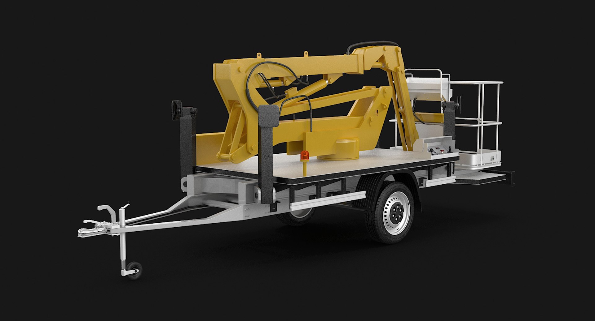 3d Cherry Picker Trailer