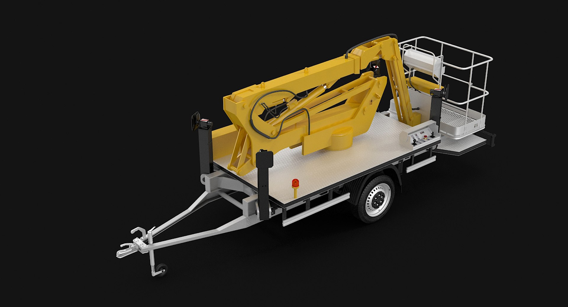 3d Cherry Picker Trailer