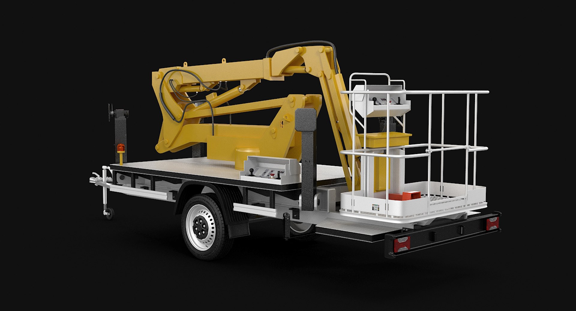 3d Cherry Picker Trailer