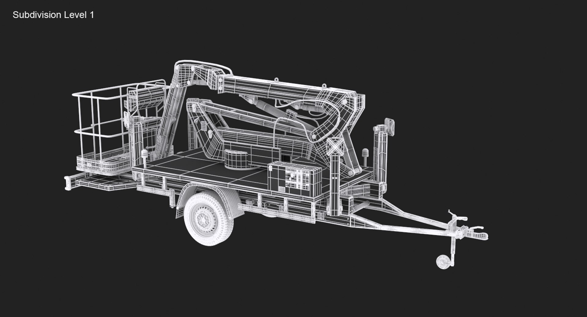 3d Cherry Picker Trailer