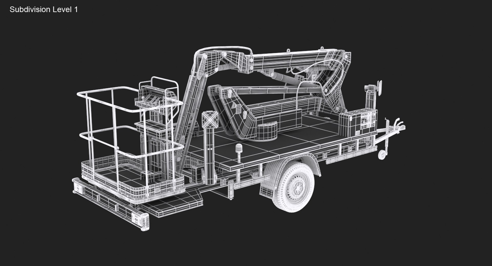 3d Cherry Picker Trailer