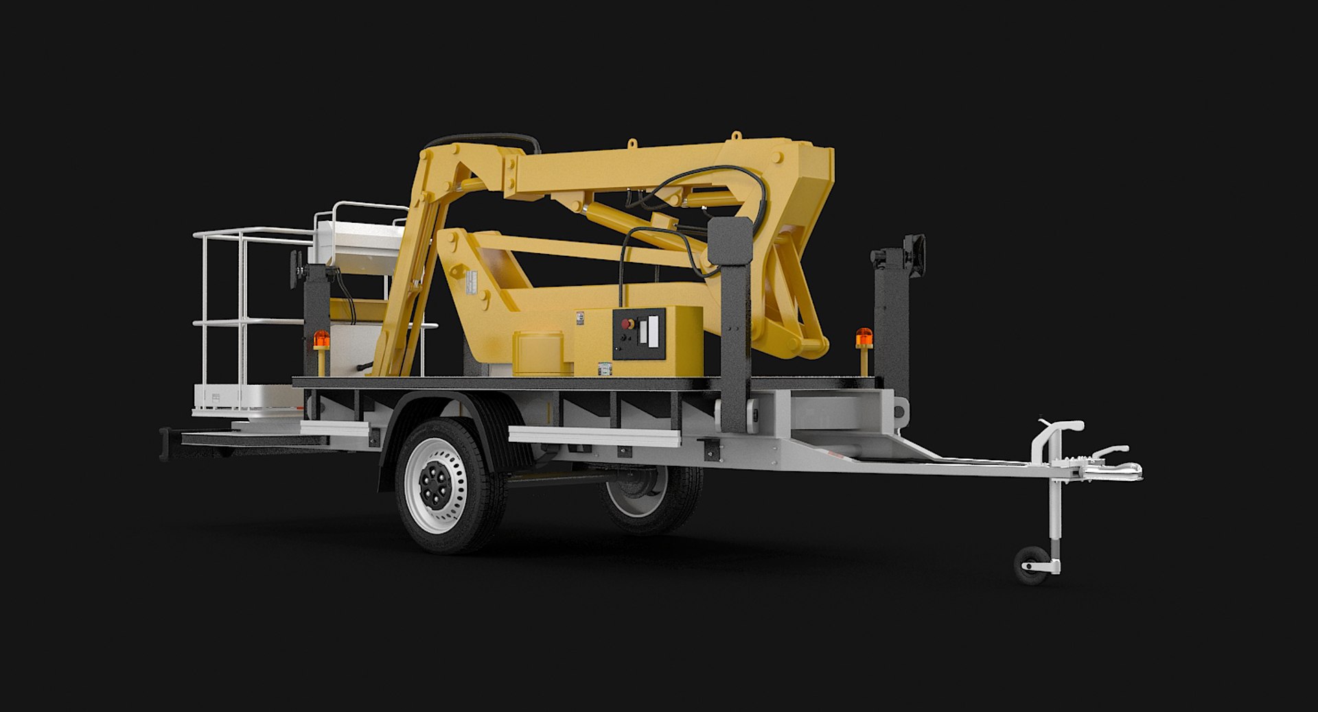 3d Cherry Picker Trailer