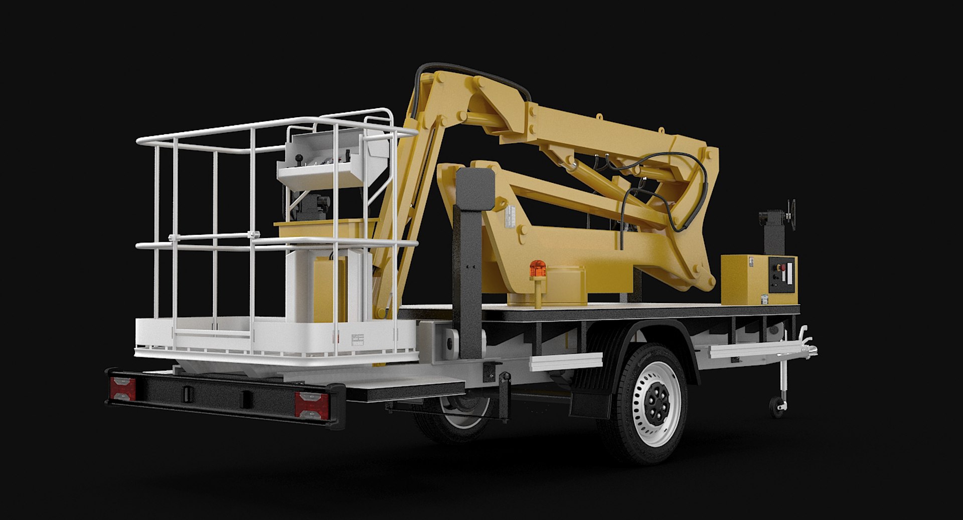 3d Cherry Picker Trailer