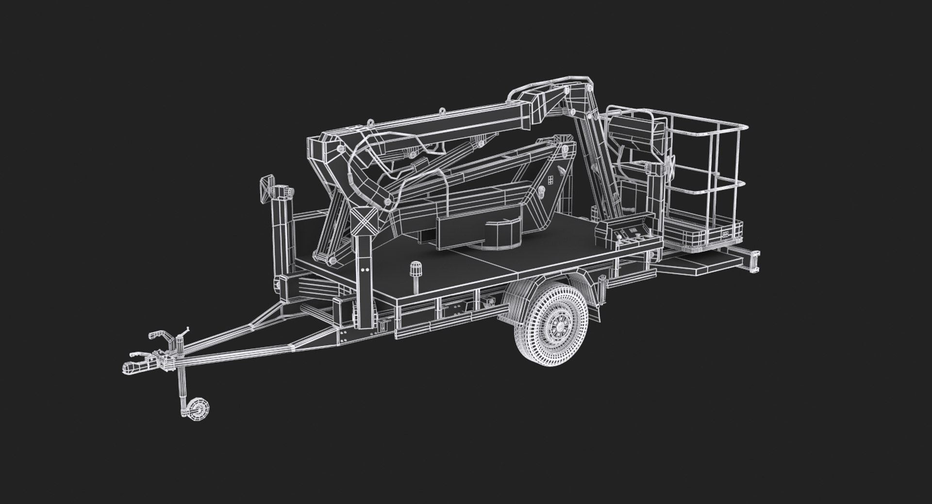 3d Cherry Picker Trailer