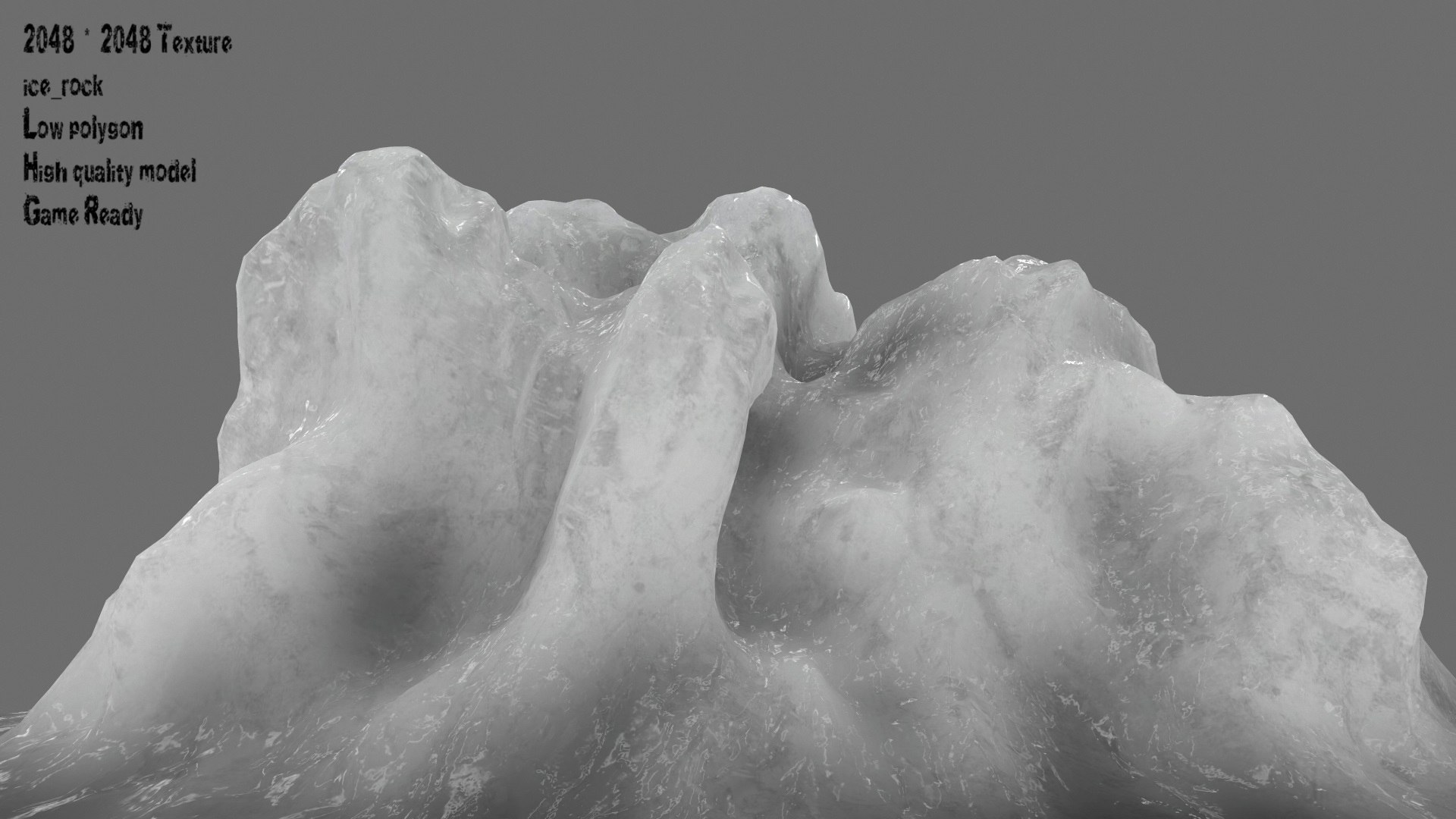 3D ice snow model - TurboSquid 1174133