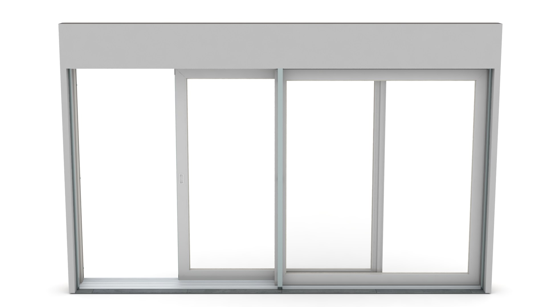 PVC Sliding Bay Window - Full Wall Section 3D Model - TurboSquid 2057622