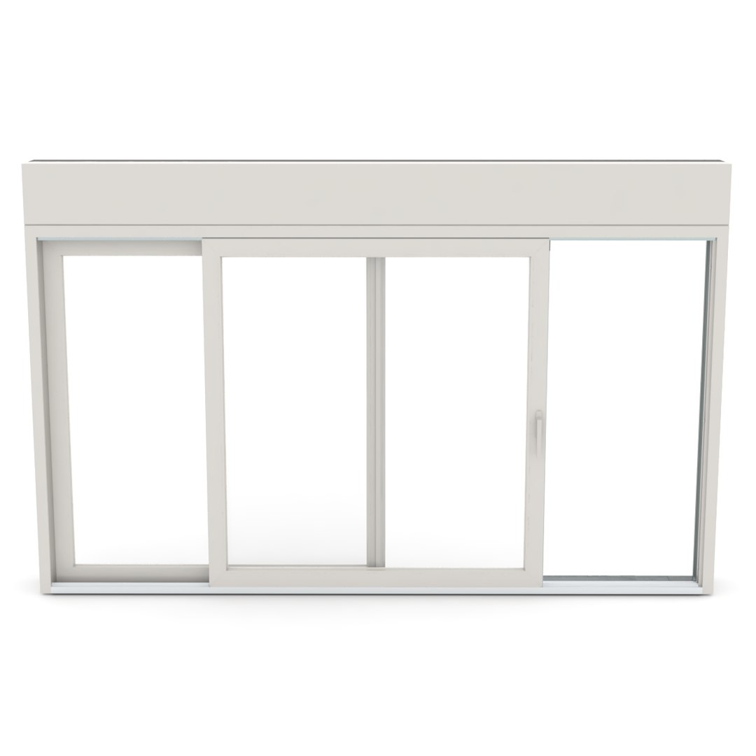 Sliding bay window - Full wall section 3D model - TurboSquid 2057622