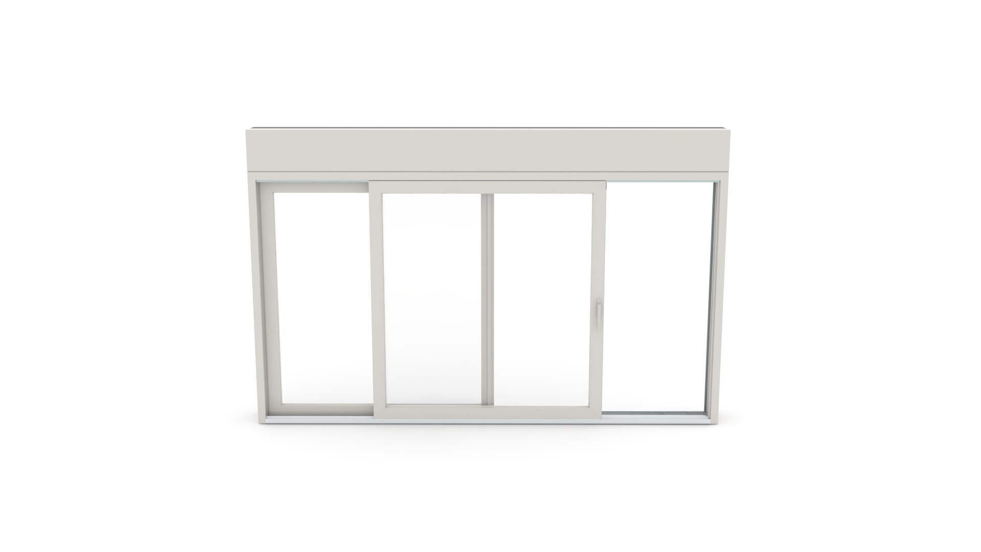 Sliding bay window - Full wall section 3D model - TurboSquid 2057622