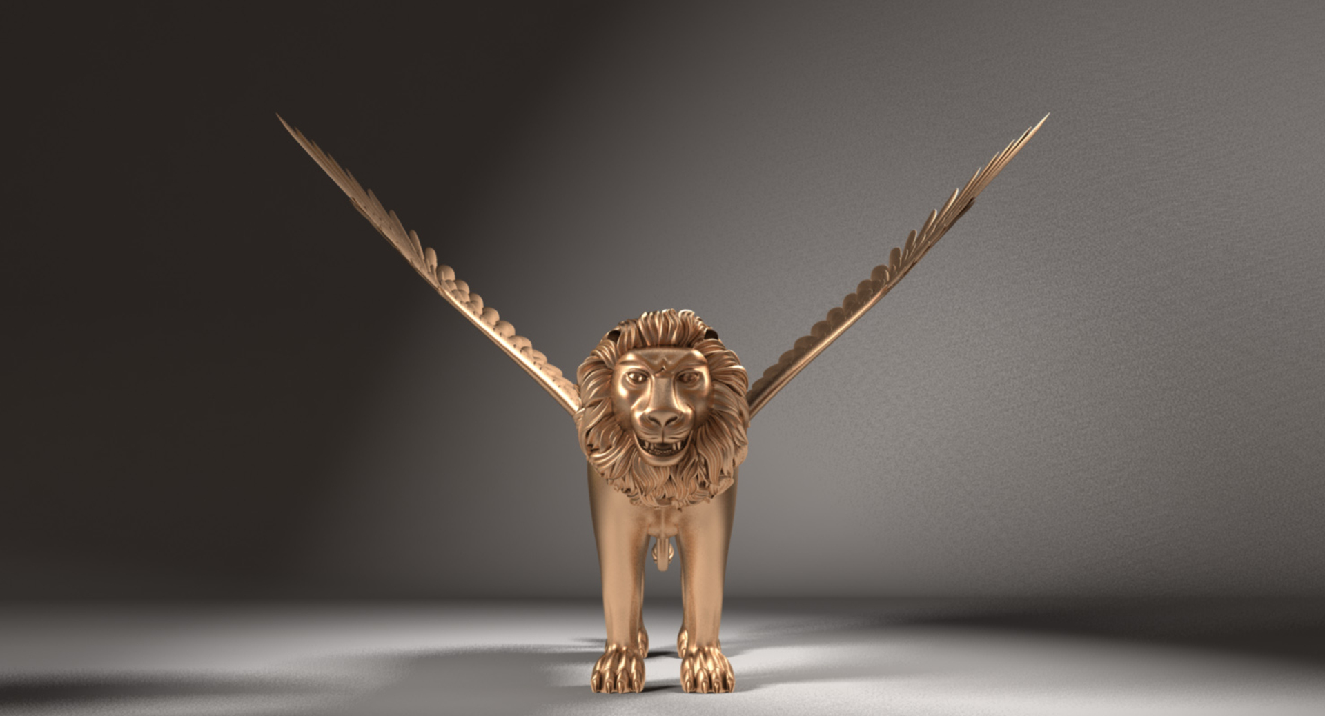 Winged Lion Model - TurboSquid 1290325
