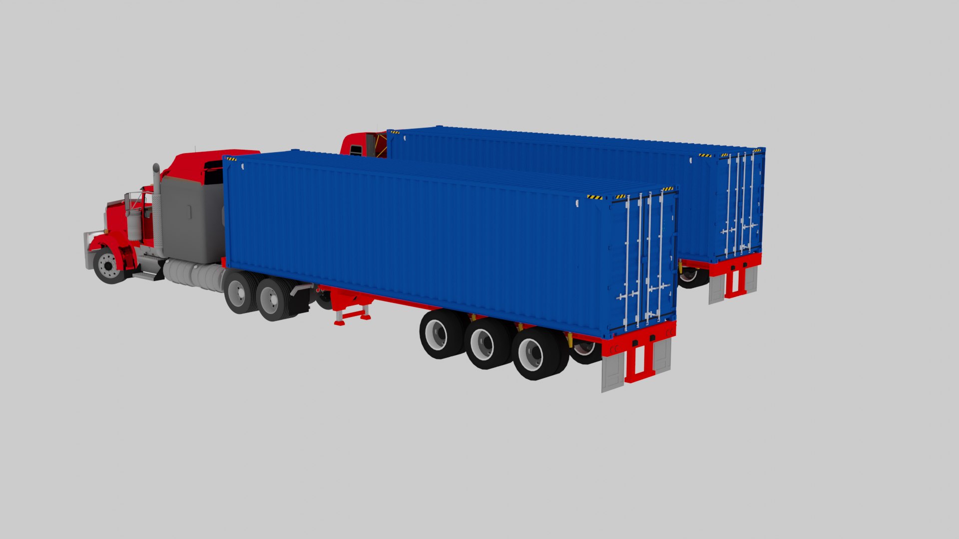 Container Cargo Trucks Pack 3D Model - TurboSquid 1860463