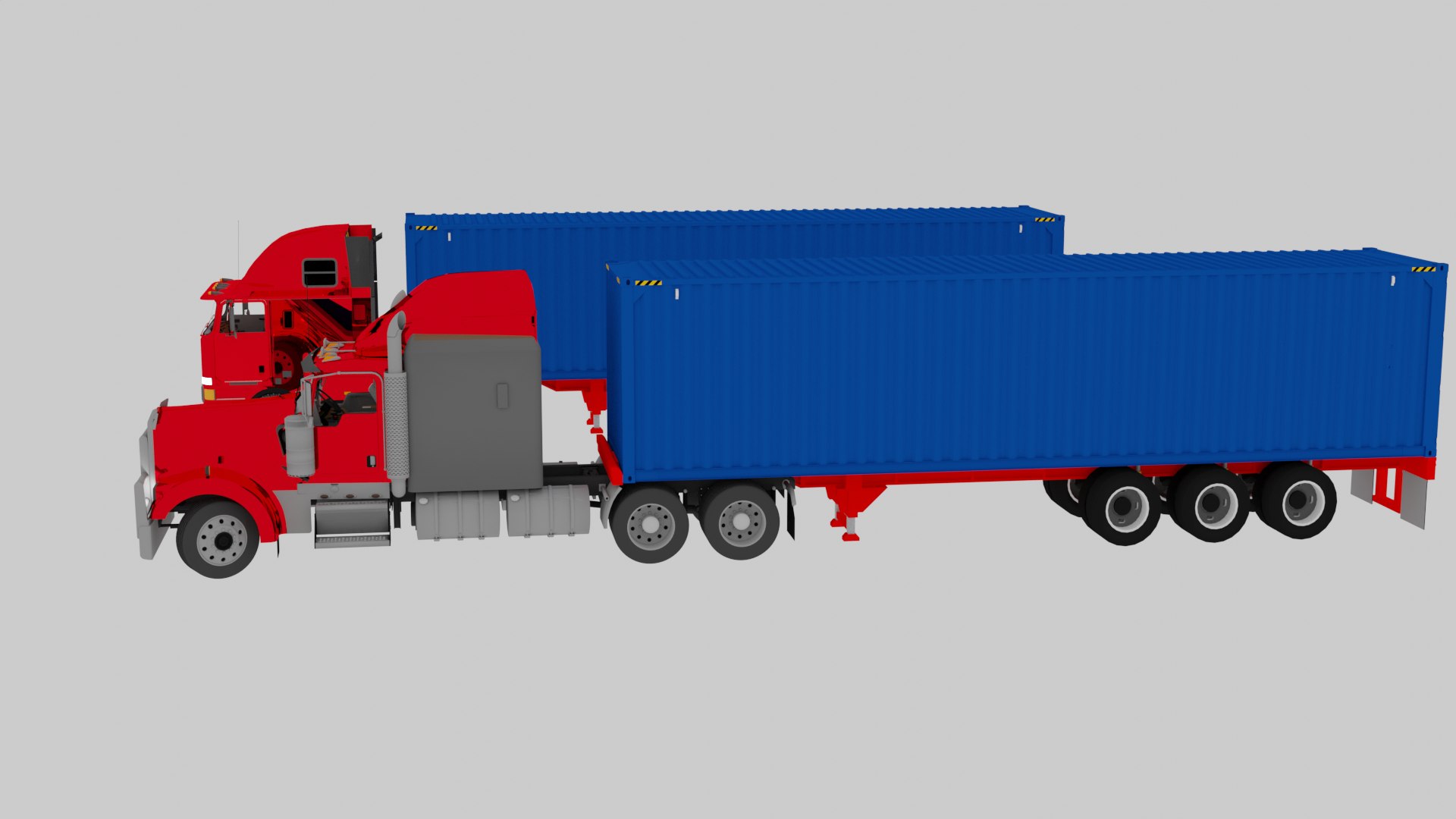 Container Cargo Trucks Pack 3D Model - TurboSquid 1860463