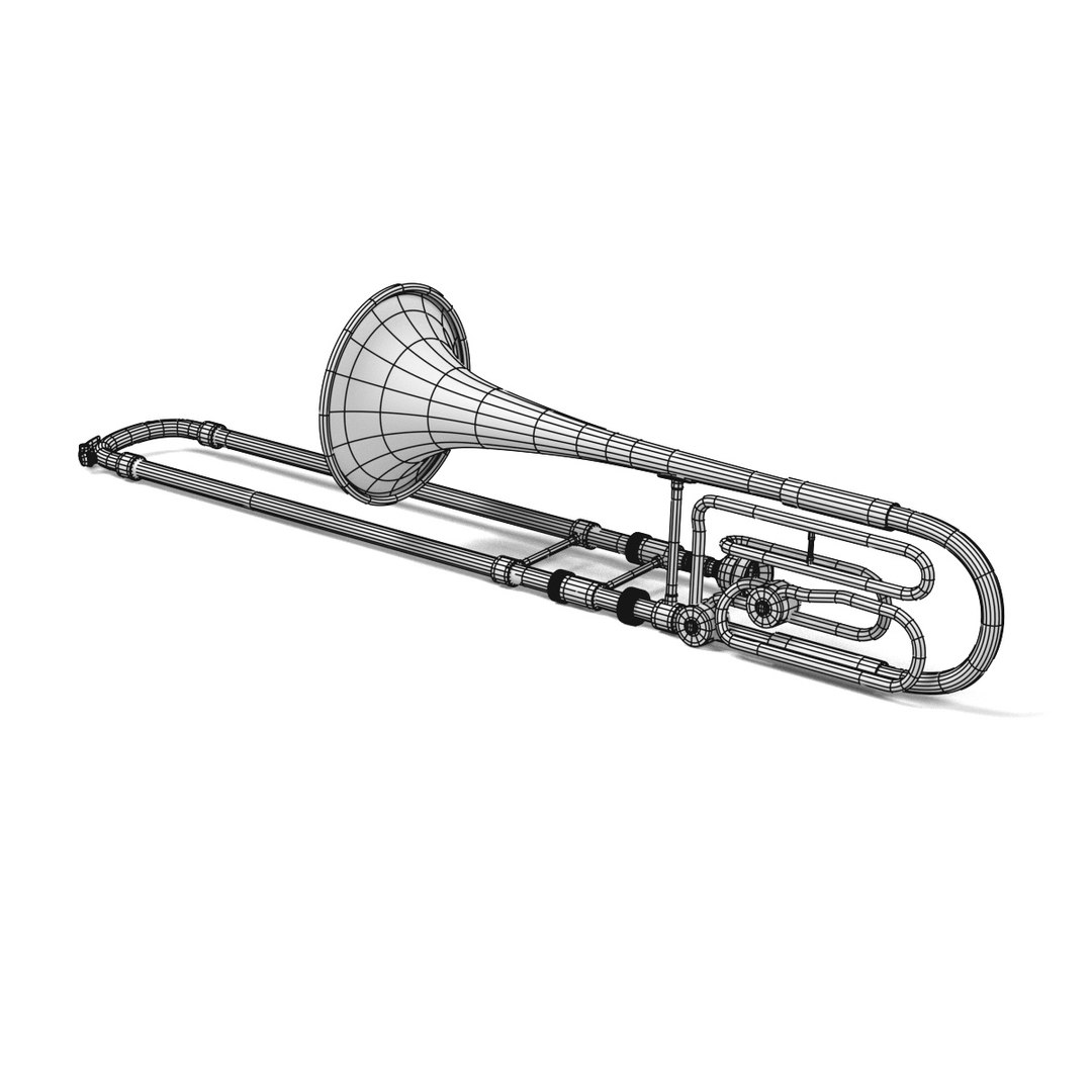 3d Model Bass Trombone