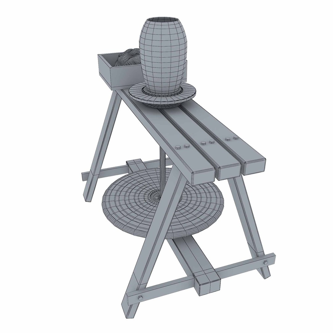 Medieval Pottery Wheel 3D Model - TurboSquid 1517224