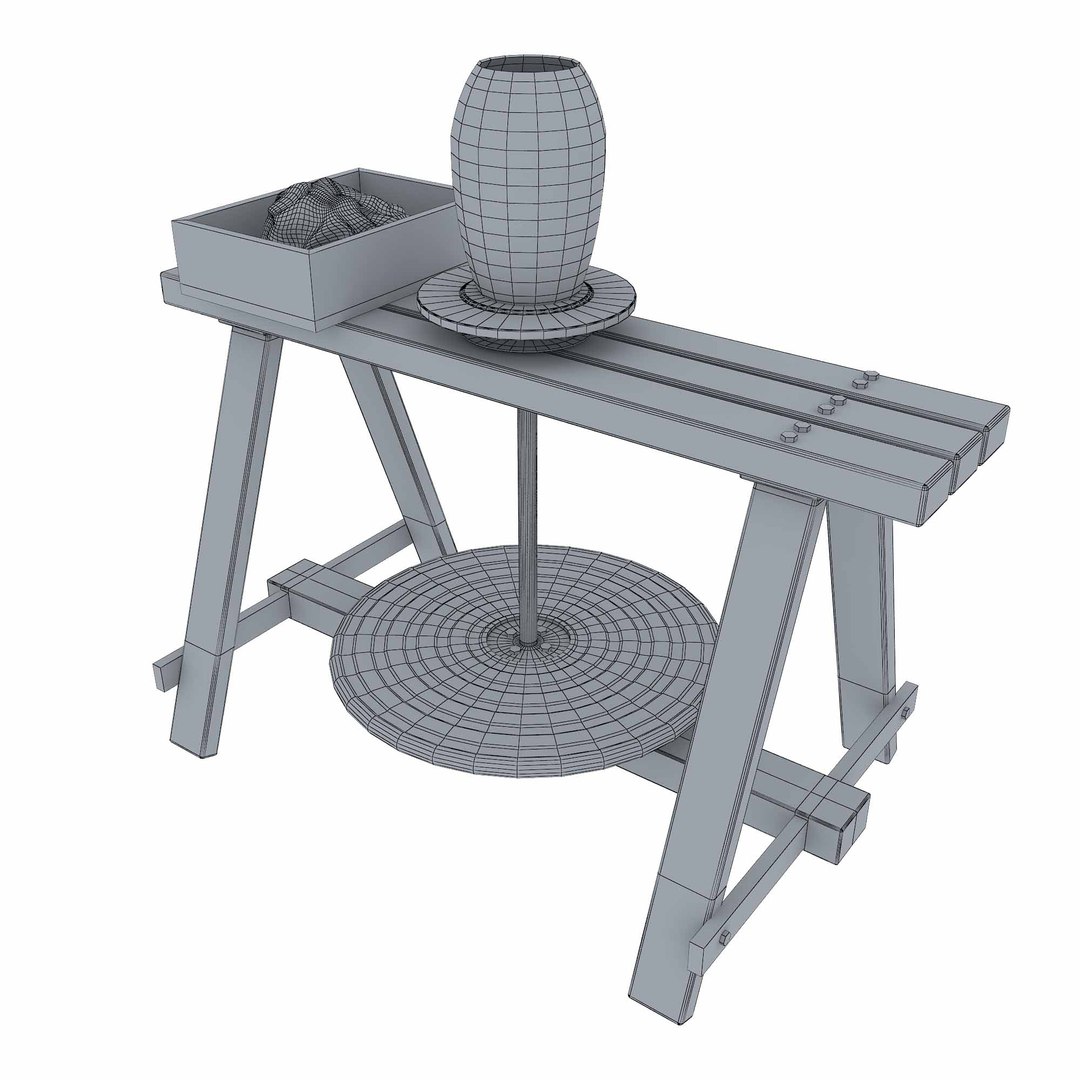 Medieval Pottery Wheel 3D Model - TurboSquid 1517224