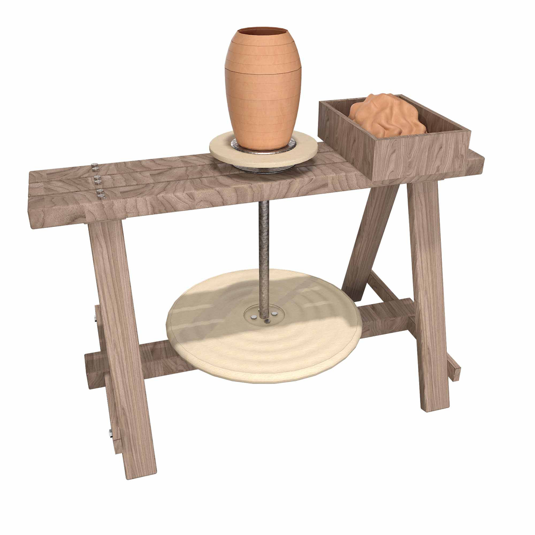 Medieval Pottery Wheel 3D Model - TurboSquid 1517224