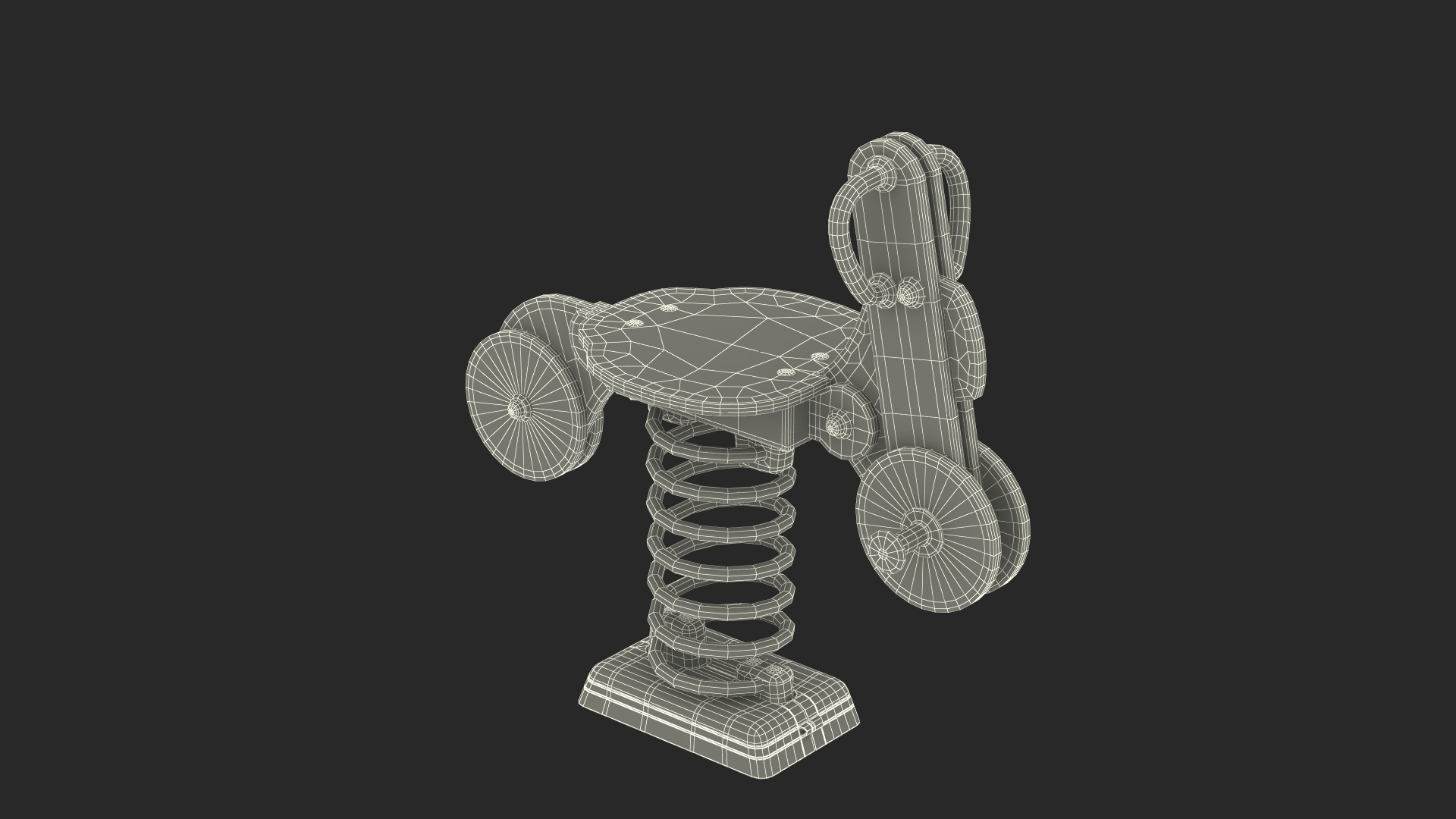 3D Playground Motorbike Springer - TurboSquid 2076317