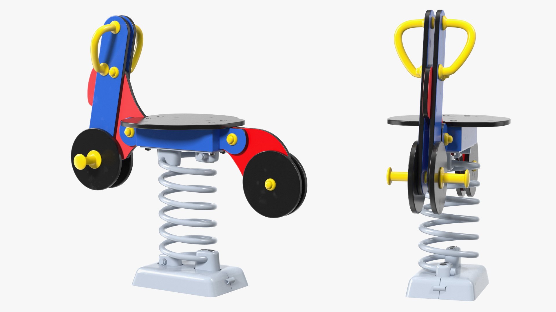 3D Playground Motorbike Springer - TurboSquid 2076317