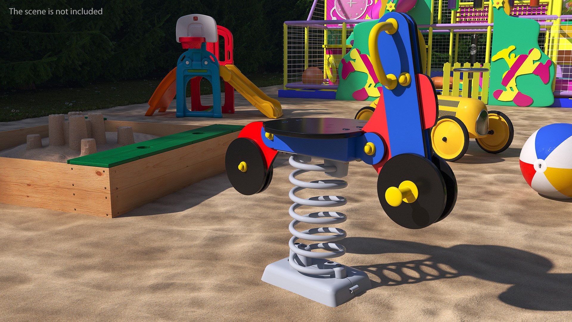 3D Playground Motorbike Springer - TurboSquid 2076317