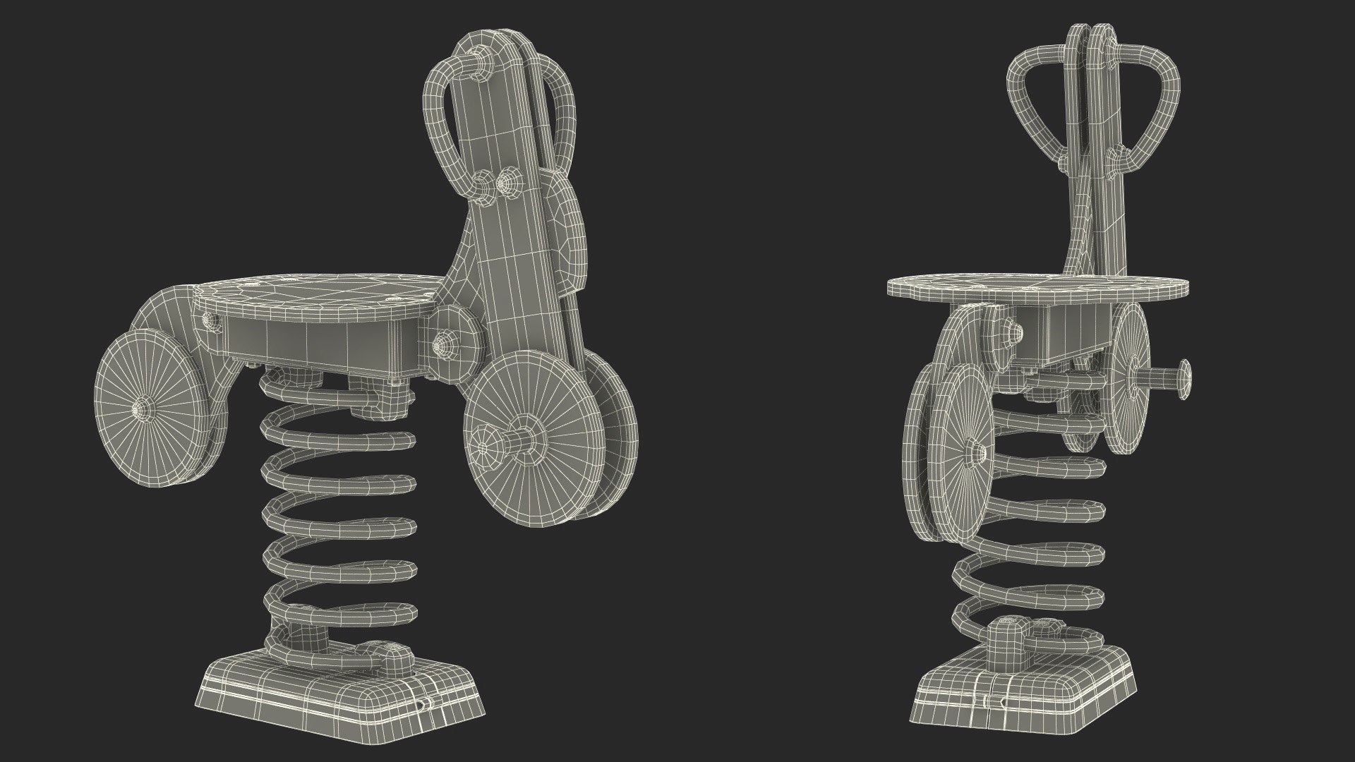 3D Playground Motorbike Springer - TurboSquid 2076317