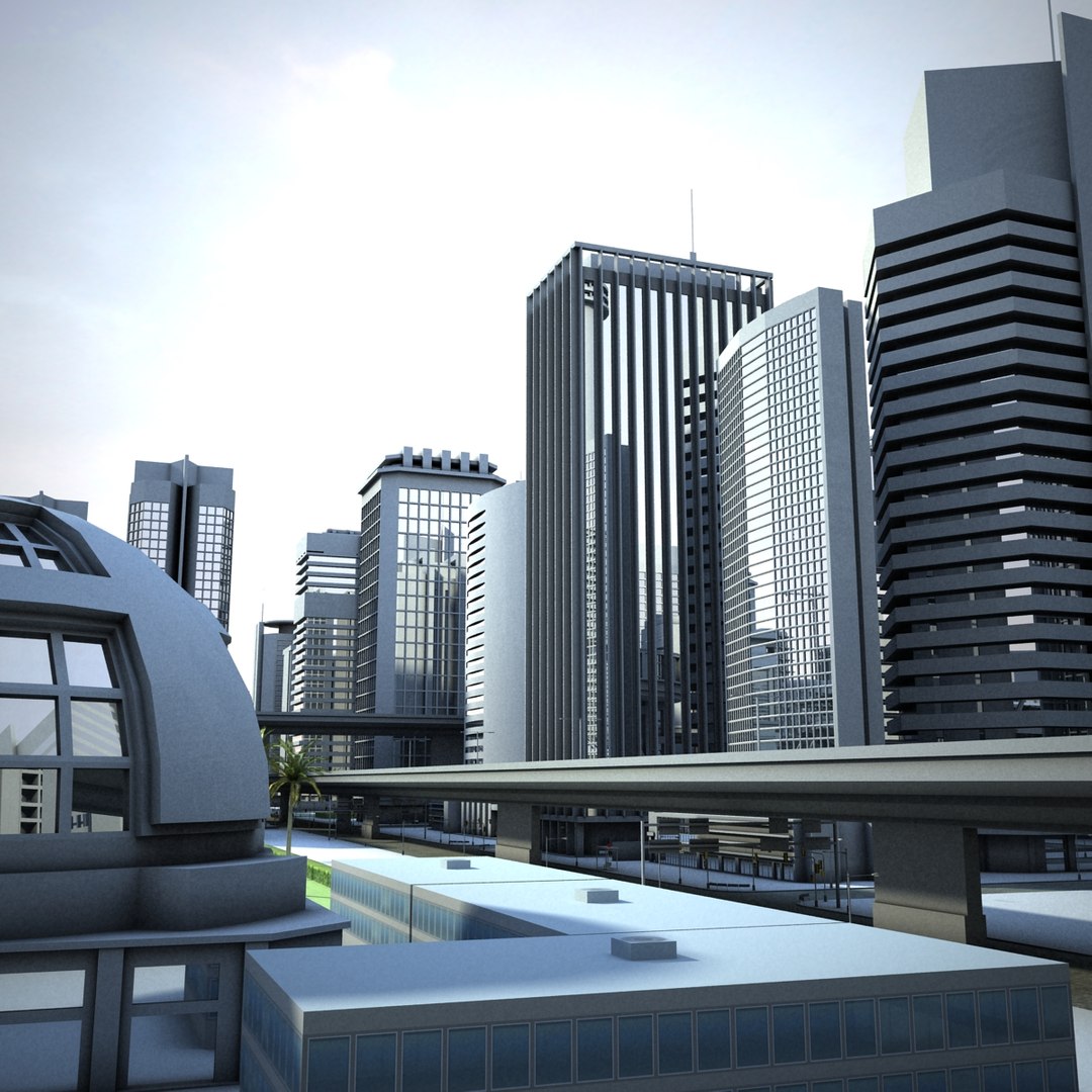 City Buildings 3d Max