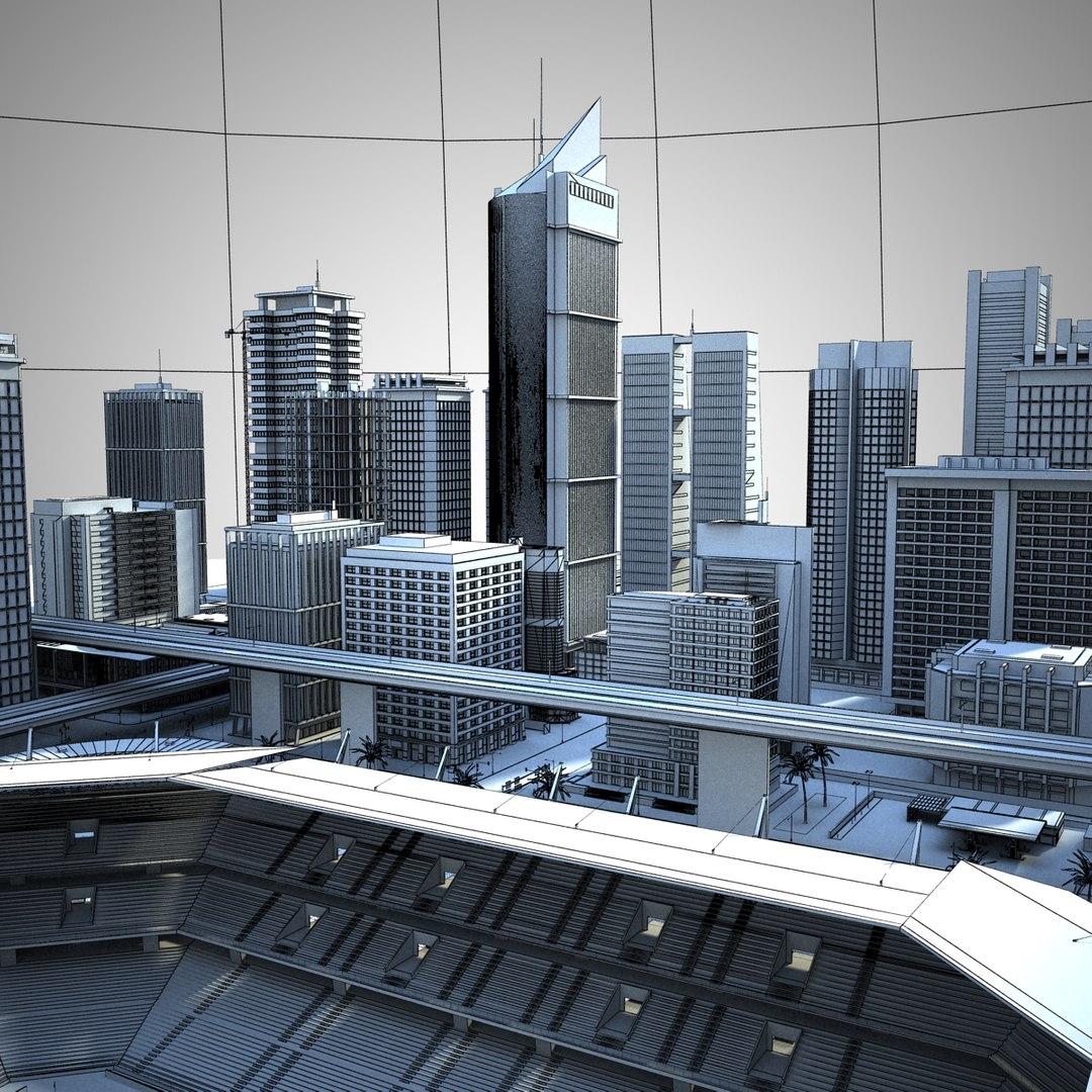 City Buildings 3d Max