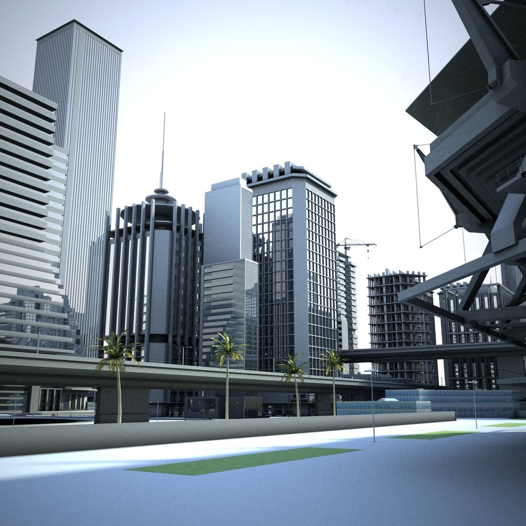 City Buildings 3d Max