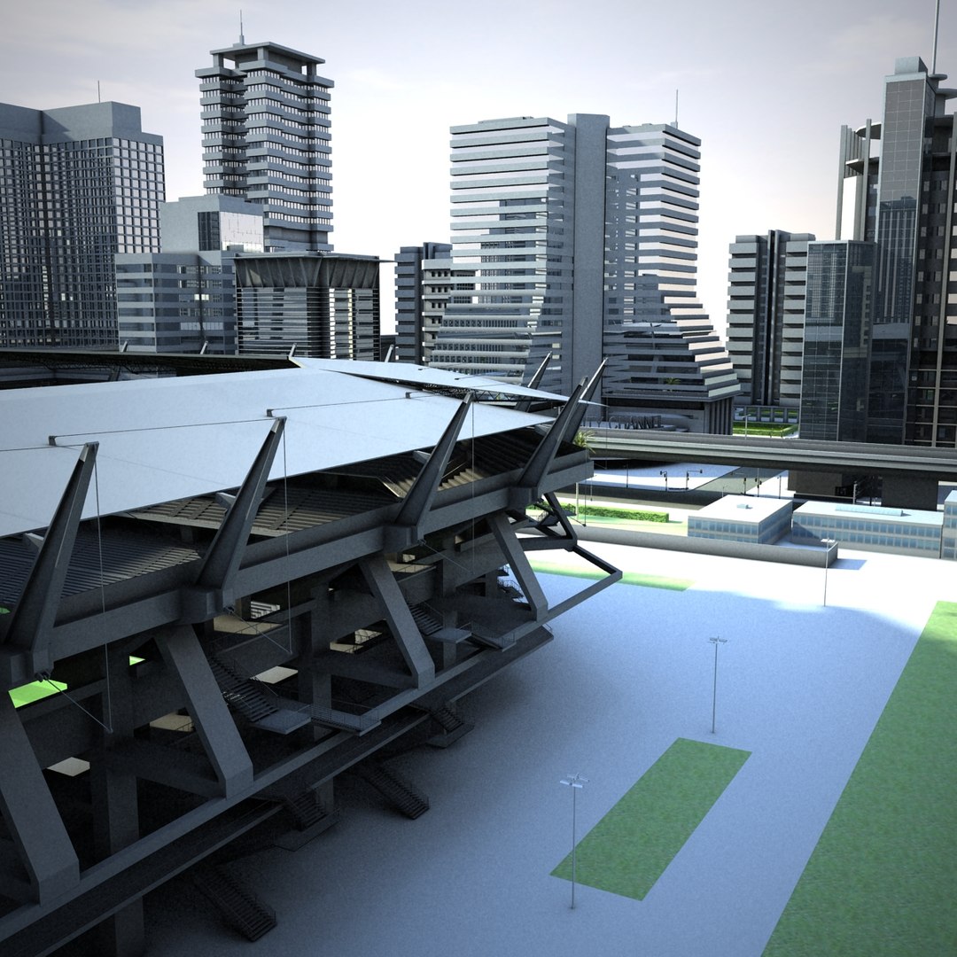 City Buildings 3d Max