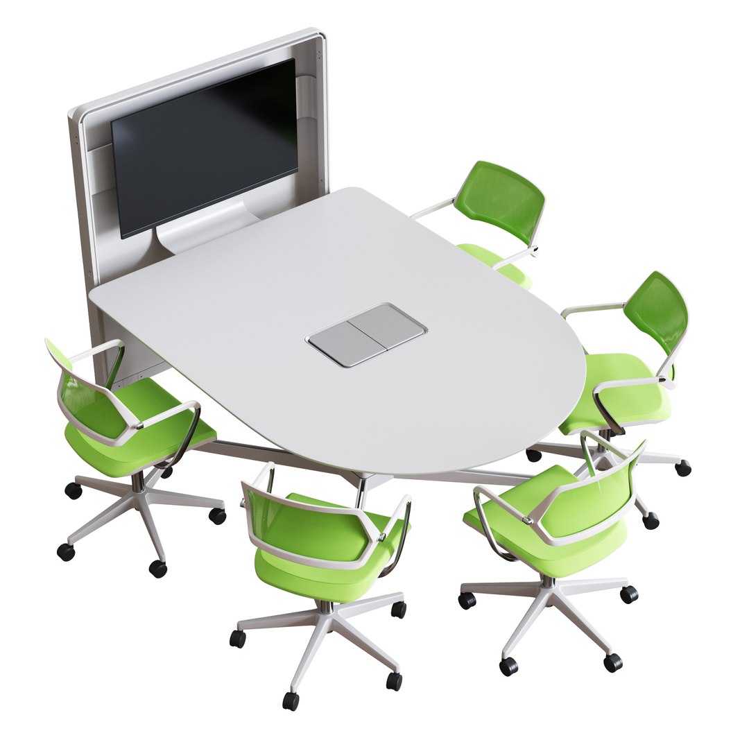 3D Steelcase Scape D-form Totem - TurboSquid 1636107