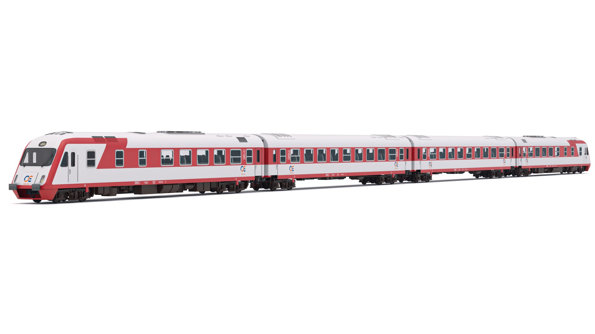 3D AEG DE IC-2000N Passenger Train - TurboSquid 2278693