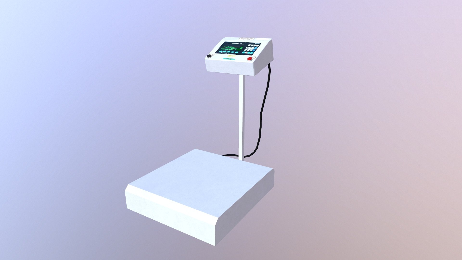 Weighing Machine 3D Model - TurboSquid 2323119