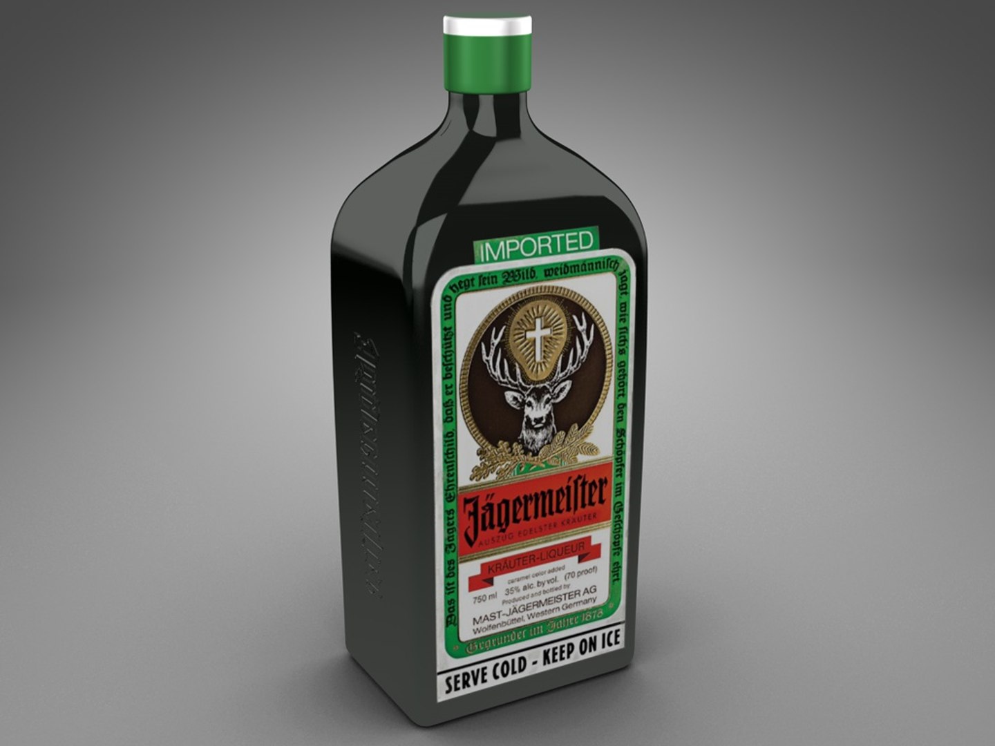 3ds Bottle Jagermeister