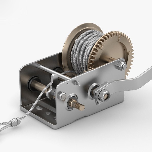 Hand winch 3D model - TurboSquid 1416528
