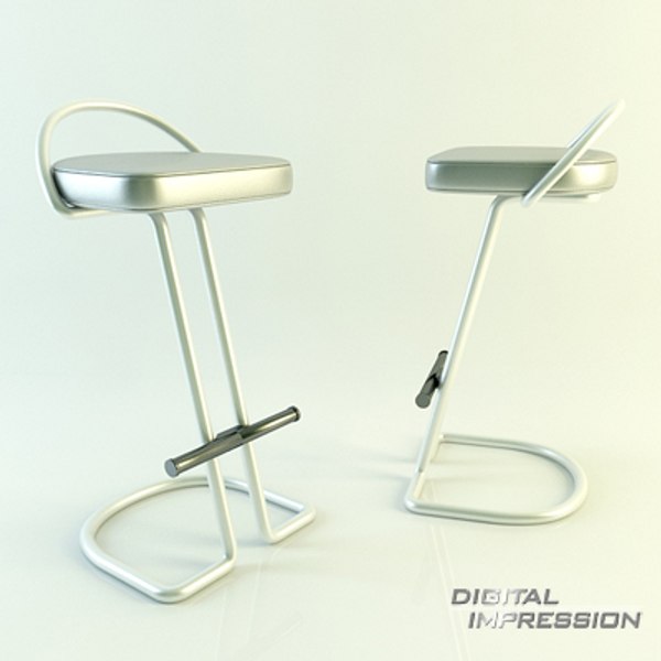 3ds max stool chairs 01