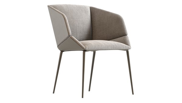 modelo 3d NATUZZI Chair Rose - TurboSquid 2027434