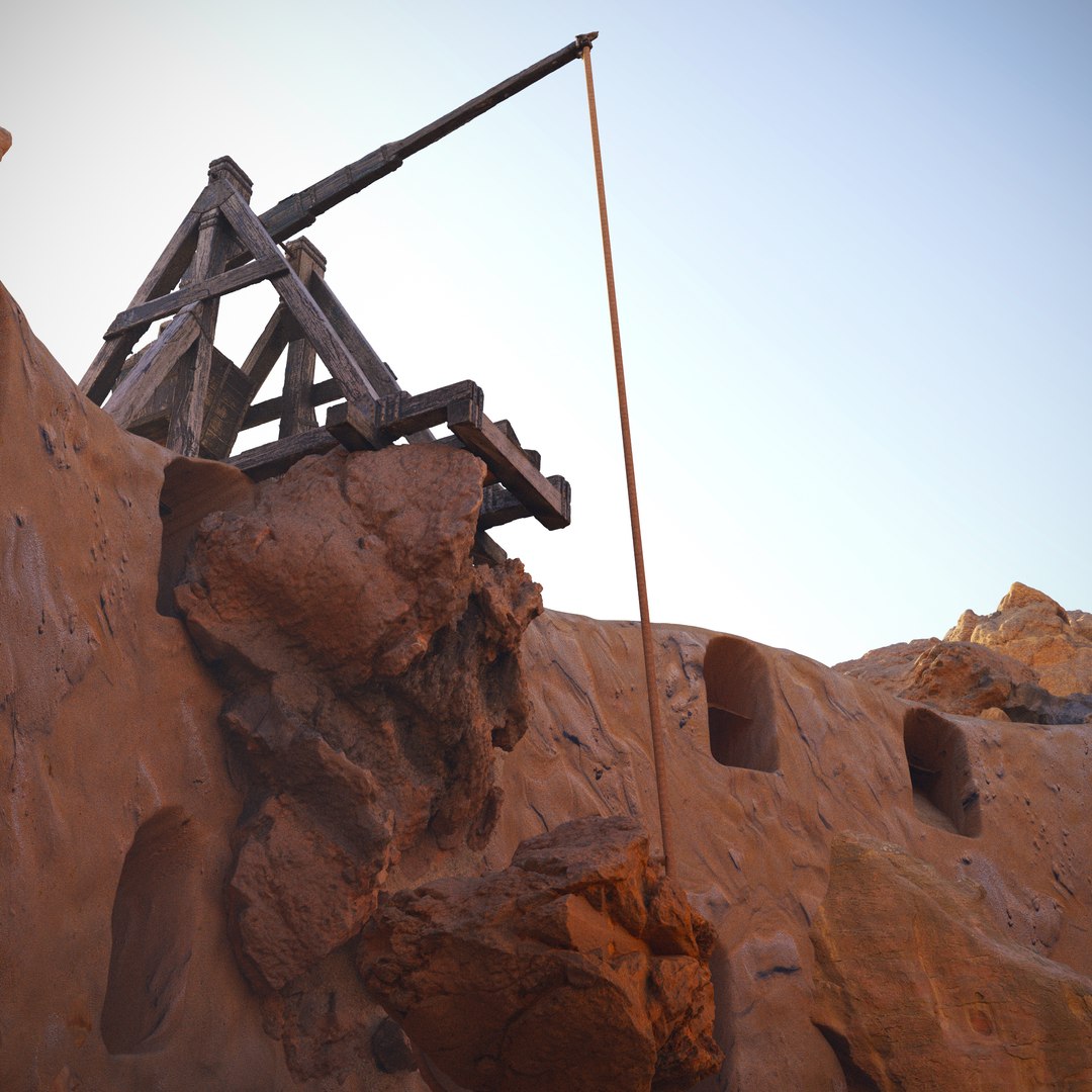 3D Ancient Mine Model - TurboSquid 2106068