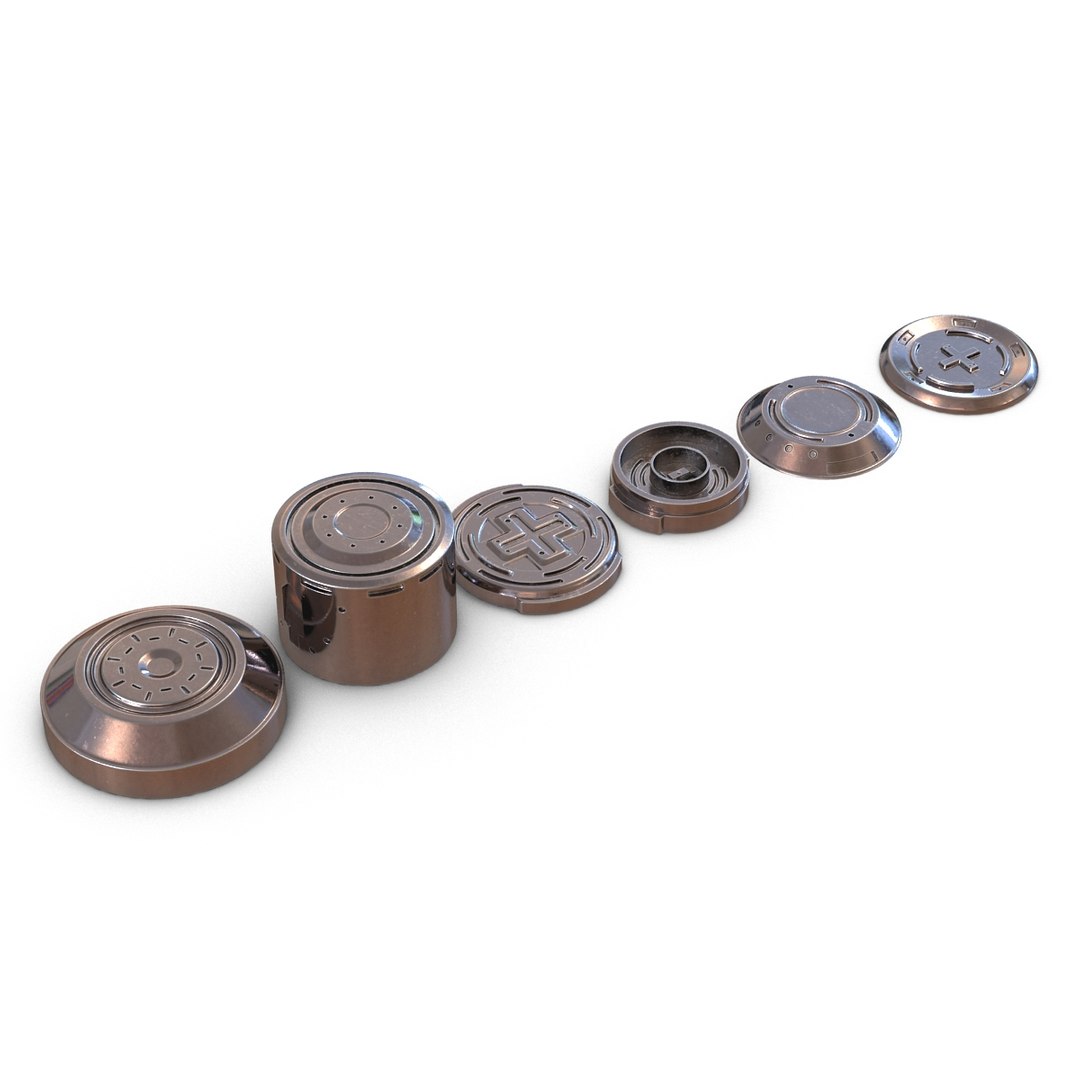 3d Industrial Anodized End Caps