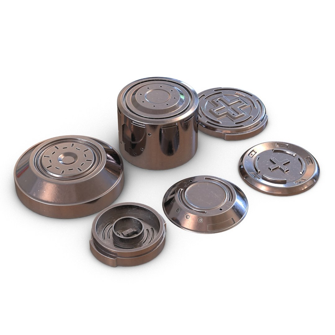 3d Industrial Anodized End Caps